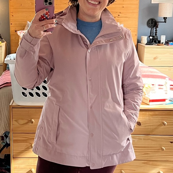 Athleta | Jackets & Coats | Athleta Rainout Sutro Trench Smoked Mauve ...